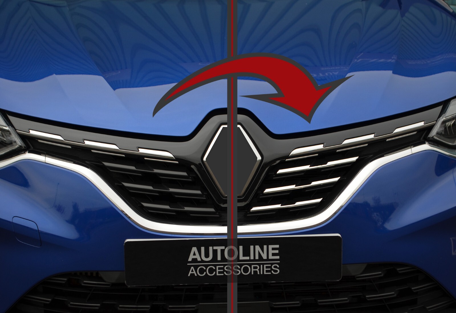 Chrome Front Grille Trim Covers Steel To Fit Renault Captur (2020 ...