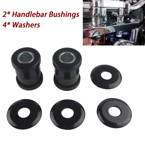 Handlebar Riser Bushings Pair For Harley Sportster Softail Dyna Super ...