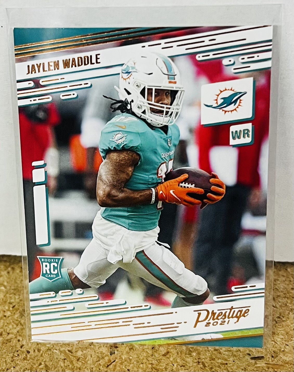 2021 Panini Chronicles Jaylen Waddle Prestige Bronze Rookie RC #213 MIA ...