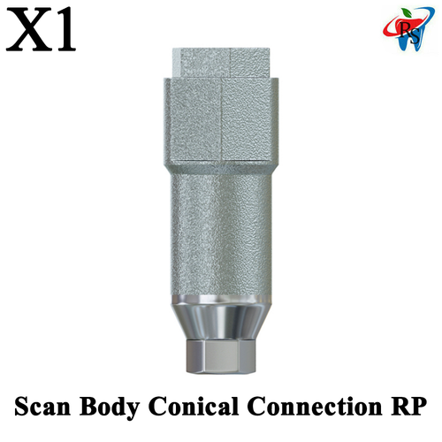 Prosthetic Scan Body Adapter Head RP Conical Connection Titanium Dental ...