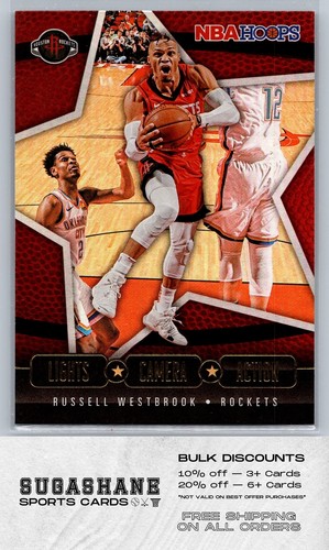 2020 Hoops 13 Russell Westbrook Houston Rockets Basketball Card | eBay
