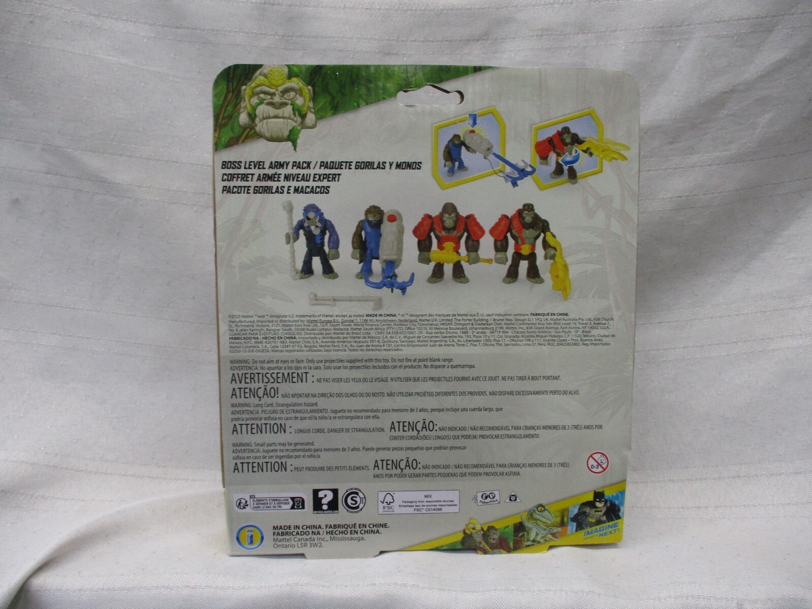 Fisher Price Imaginext Jungle boss level army pack toy Monkey Action ...