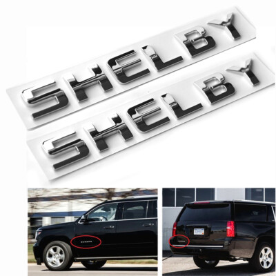 2pack New SHELBY Emblem fits Badge Letter SHELBY Chrome letters | eBay