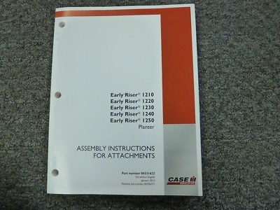 Case IH 1210 1220 1230 1240 1250 Early Riser Planter Attachment ...