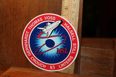 Vintage NASA Decal Space Shuttle STS-83 Columbia MSL Crouch Voss ...