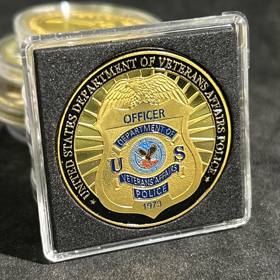 VA U S Dept of Veterans Affairs Police Challenge Coin. New! W Case Fast ...