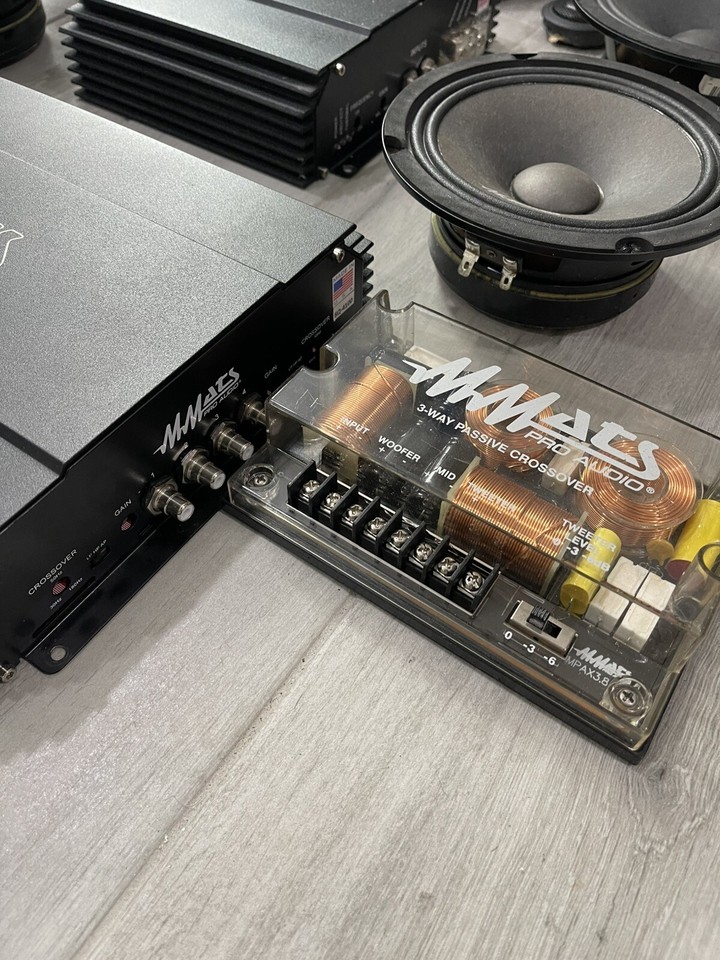 Mmats Sound System Lot SQ4100+M1000.1D+4Mids+4 Highs+ 4Tweeters ...