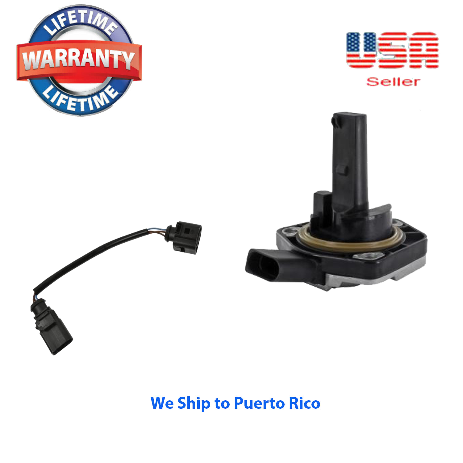 1J0907660B Engine oil Level Sensor + CONNECTOR Fits: Audi & Volkswagen ...