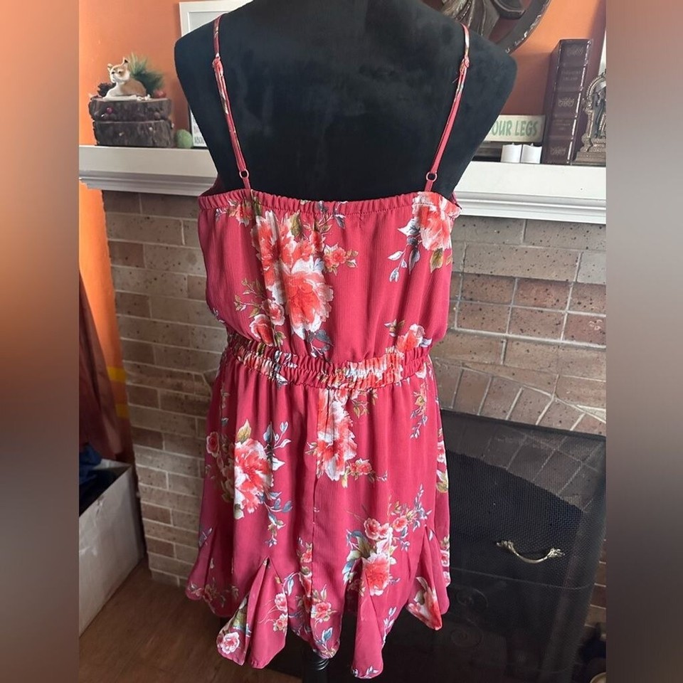 Trixxi dress size XL tired floral, romantic date night dress | eBay