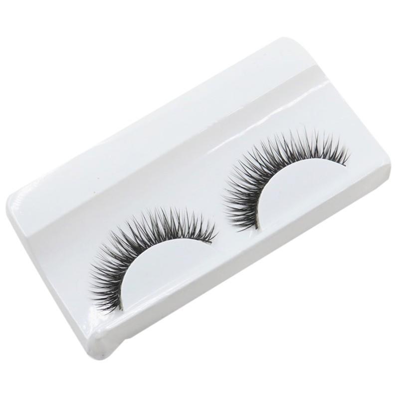 3D Mink False Eyelashes Wispy Cross Long Thick Soft Long Fake Eye ...