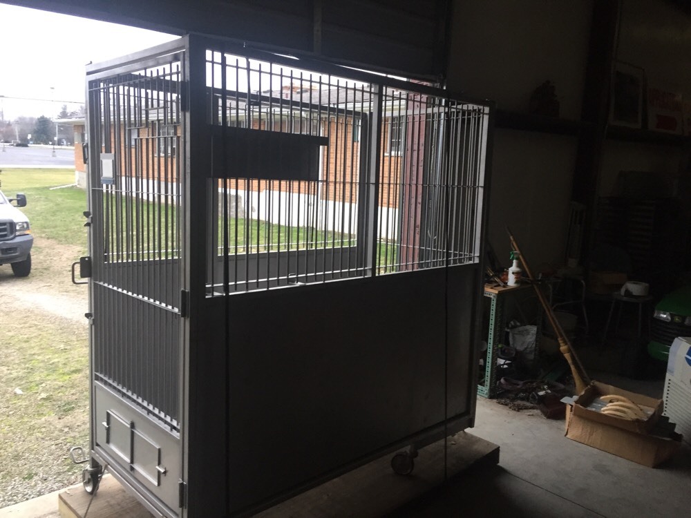 Allentown Caging Stainless Steel SS Lab Vet Animal Cage Crate Large Dog ...