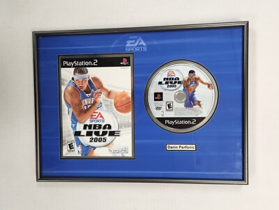 EA Sports Employee Framed Video Game NBA Live 2005 PS2 Sony Playstation ...
