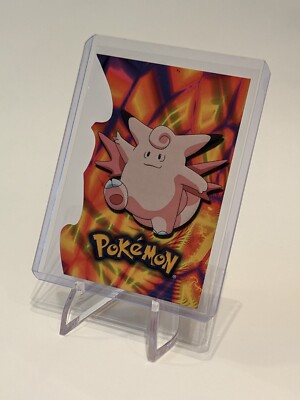 2001 Pokemon Topps Johto Die Cut - CLEFABLE (Stage 3) #9 of 18 - (Blue ...