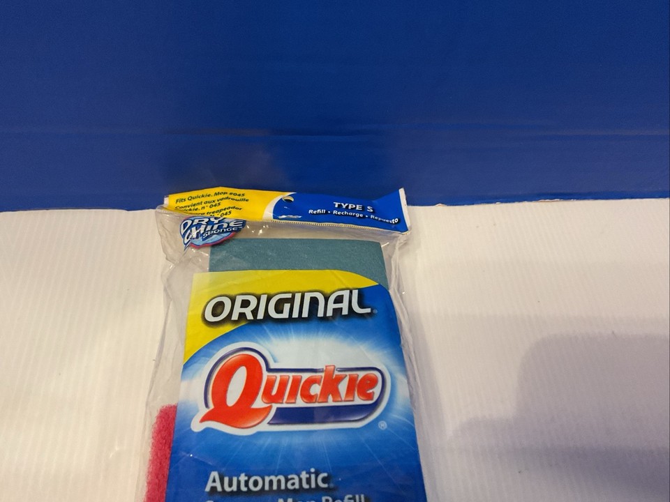 Quickie Clean Squeeze Dual Sponge Mop Refill Replacement Type S Fits ...