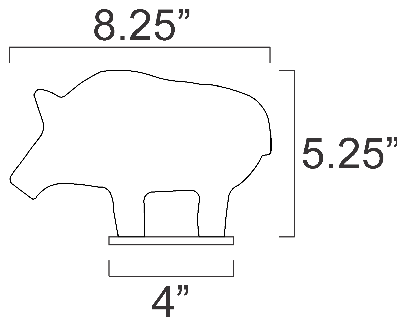 3/8sc IHMSA Metallic Silhouette Targets 20pc Small Bore Pistol Knock ...