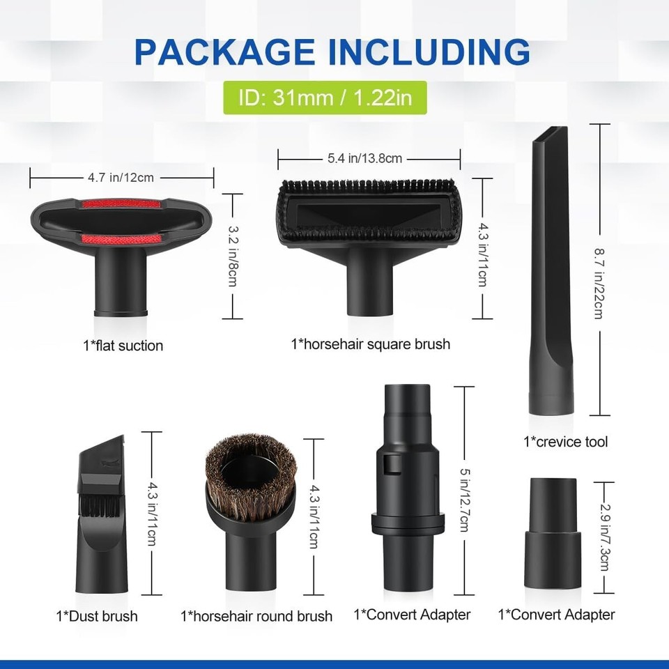 Vacuum Attachments Compatible with Shark Navigator Lift-Away NV360 ...