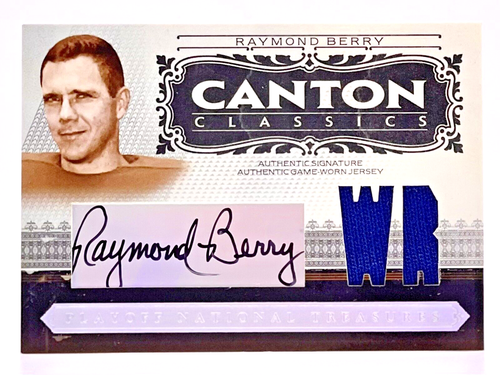 2006 National Treasures Canton Classics Position Raymond Berry Jersey ...