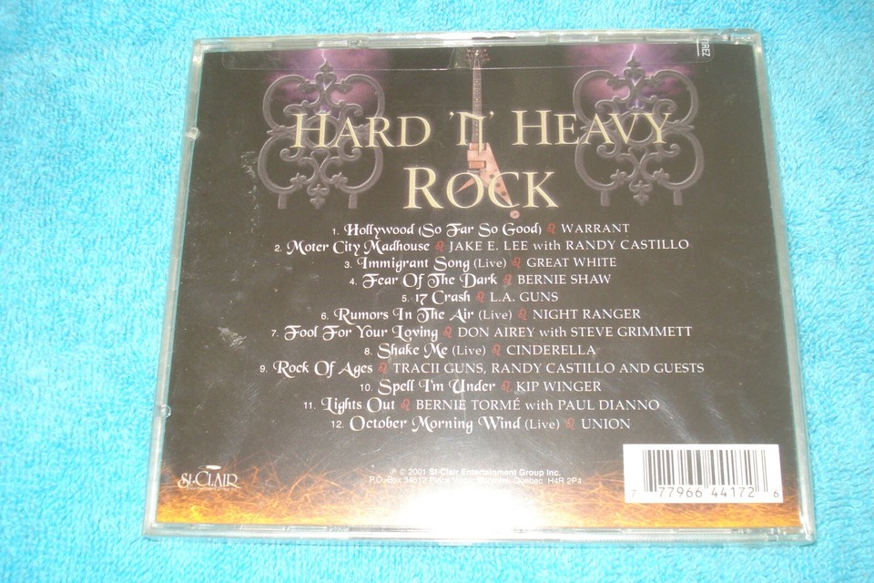 Sealed 2007 "Hard 'N' Heavy Rock" Hard Rock Various Artists CD - Brand ...