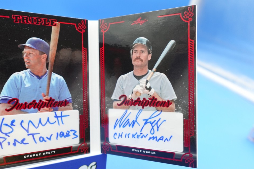 2024 Leaf Ultimate Sports Triple Inscriptions Rose Brett & Boggs Auto 1 ...