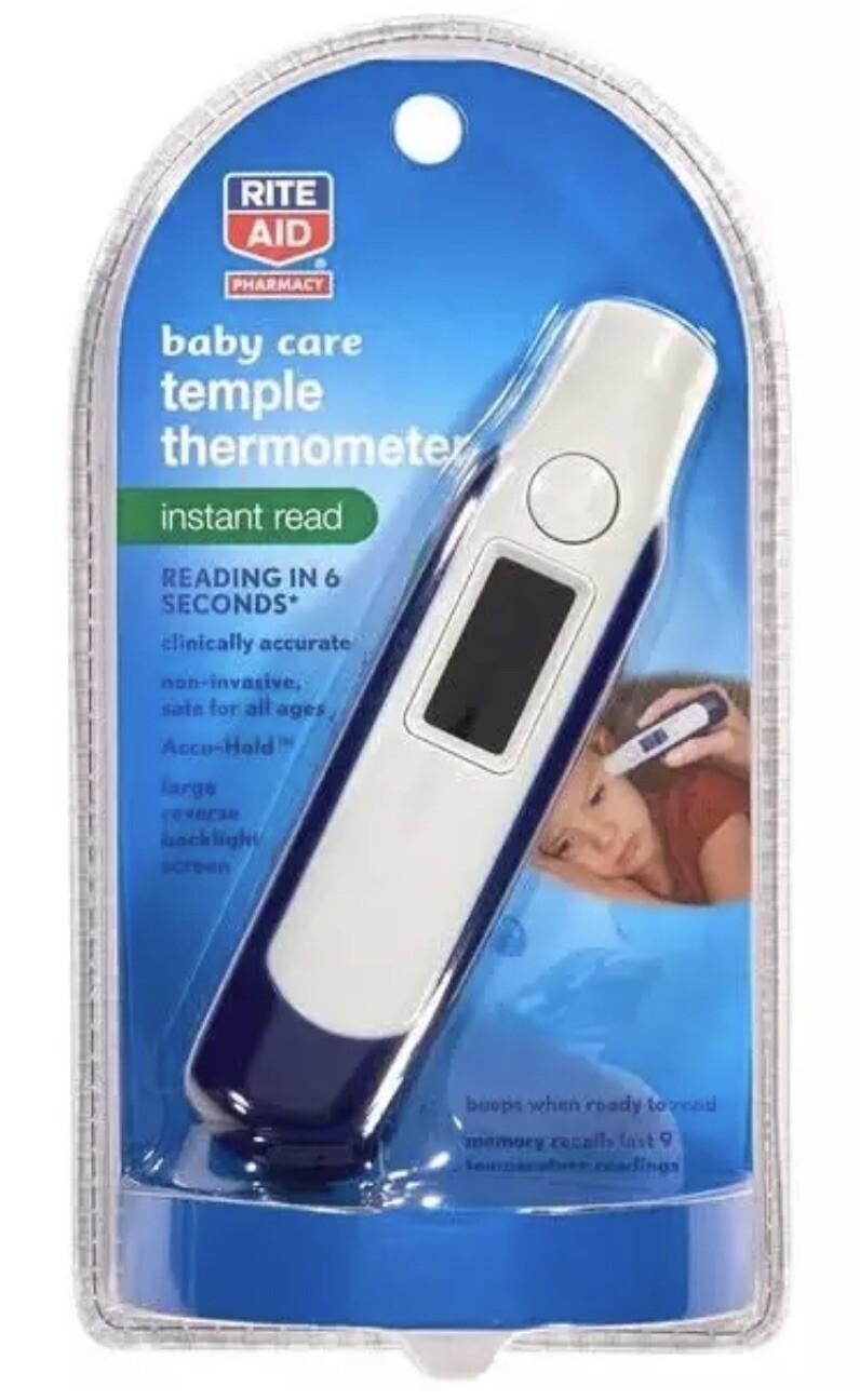 Rite Aid Baby Care Temple Digital Instant Read Thermometer | eBay