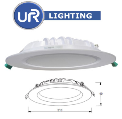 170-200mm Cut Out LED DOWNLIGHT 20W/40W SWITCHABLE TRICOLOUR | eBay