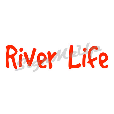 River Life 9" x 2" Cool Vinyl Window Sticker Decal for Car or Truck 4x4 ...