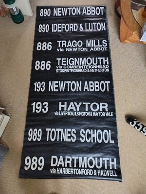 Country Bus Destination Blind Devon Newton Abbot Trago Mills | eBay UK