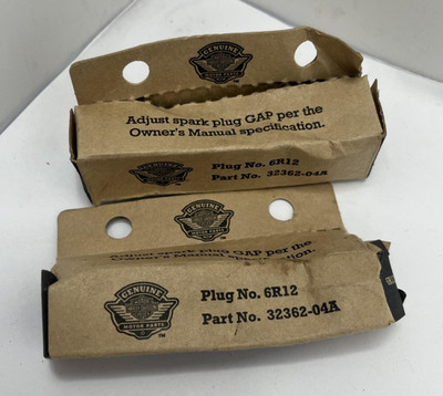 2pk Harley-Davidson OEM Spark Plug 6R12 32362-04A Genuine Motor Parts ...