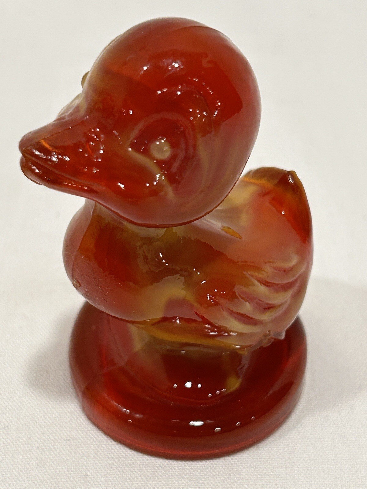 Vtg BOYD glass- DEBBIE DUCK- 1978-1983 Amberina- EUC | eBay