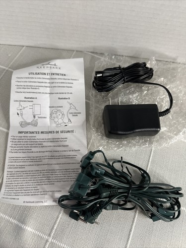 Hallmark KEEPSAKE POWER CORD 7 Ornament Adapter Power Supply 2017,18,19 ...
