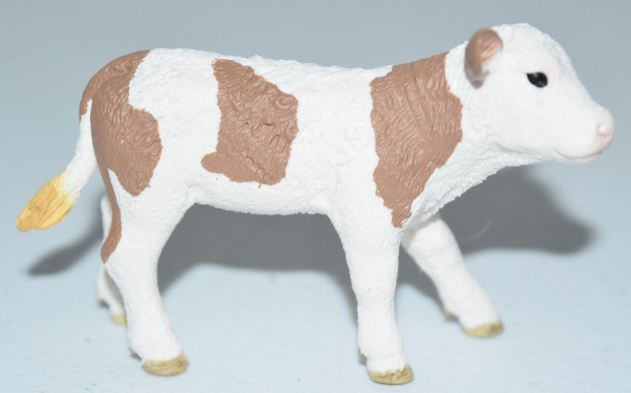 Schleich Simmental Calf Brown & White & Baby D73527 Germany Dairy ...
