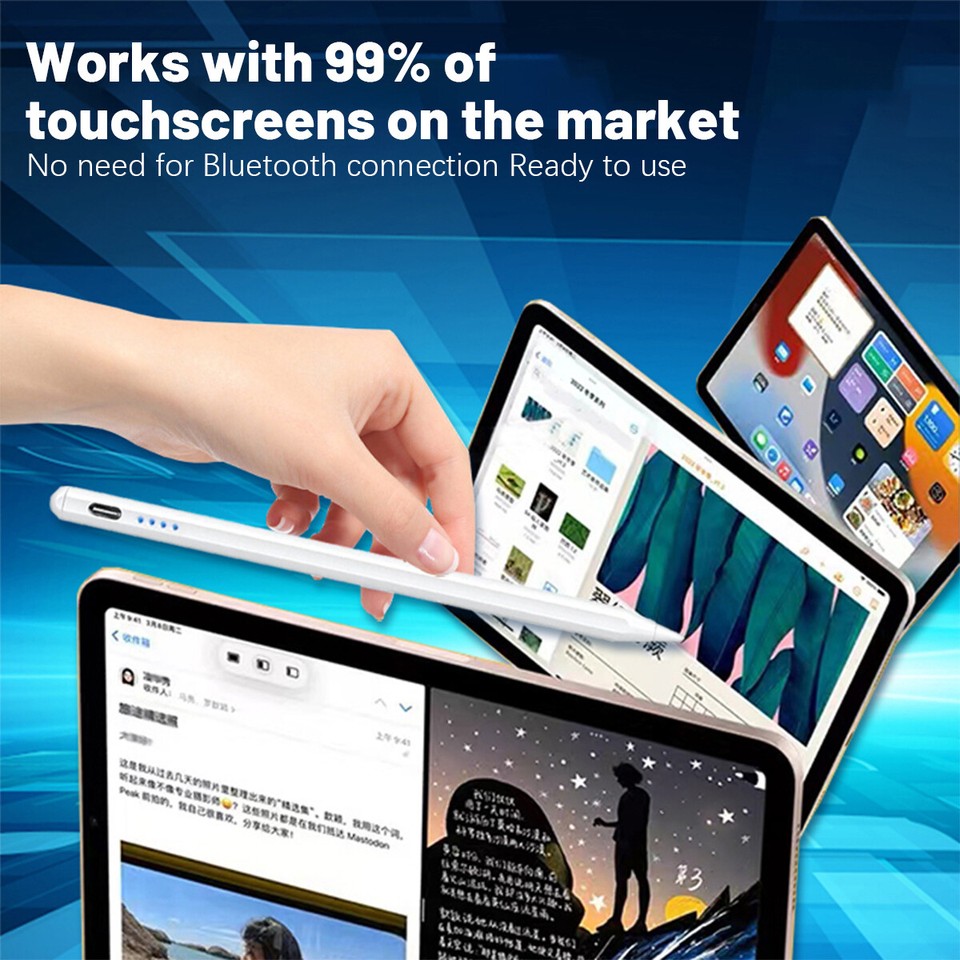Stylus Pencil For iPad Samsung Galaxy Tablet iPhone Phone Capacitive ...