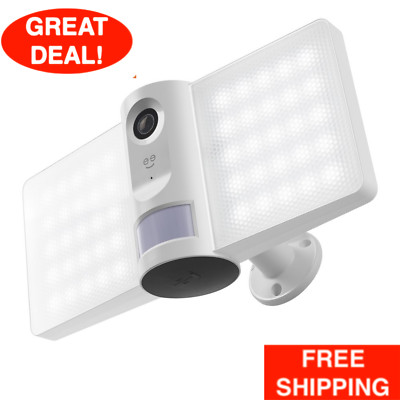 Geeni Sentry Floodlight Security Camera With Motion Sensor Intruder ...