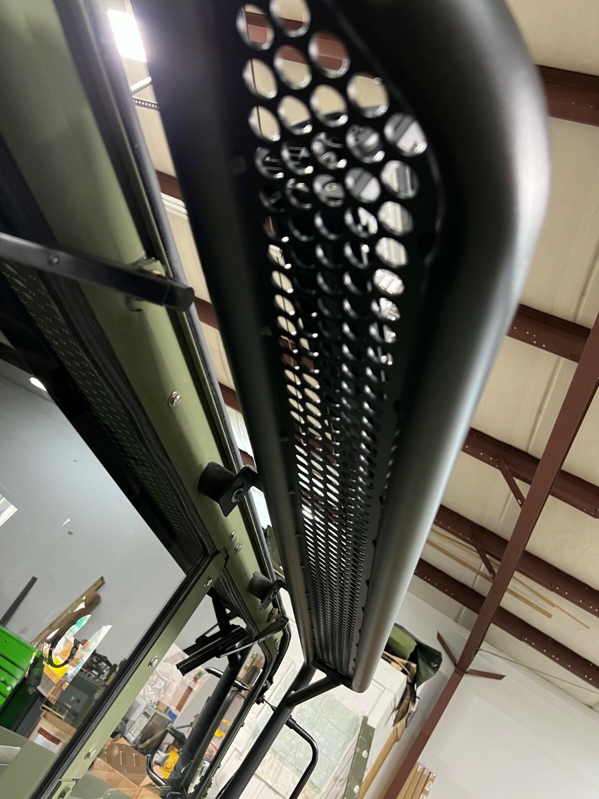 HMMWV Light Bar Mount, Heavy Duty, Black Powder Coated Hummer H1 Fits ...