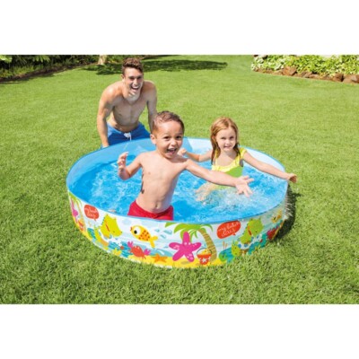 Intex 5ft x 10in Under The Palm Trees Snapset Above Ground Pool ...