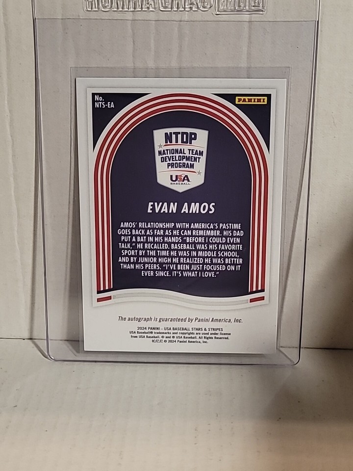 2024 Panini USA Stars & Stripes EVAN AMOS Silver Holo Autograph | eBay