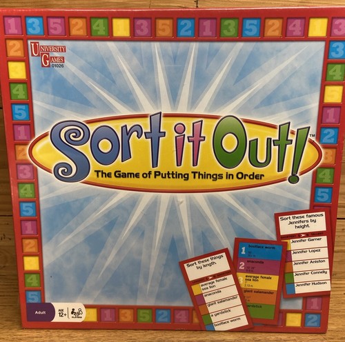 Sort It Out Game by University Games 2008 Edition New in Sealed Box Toy ...