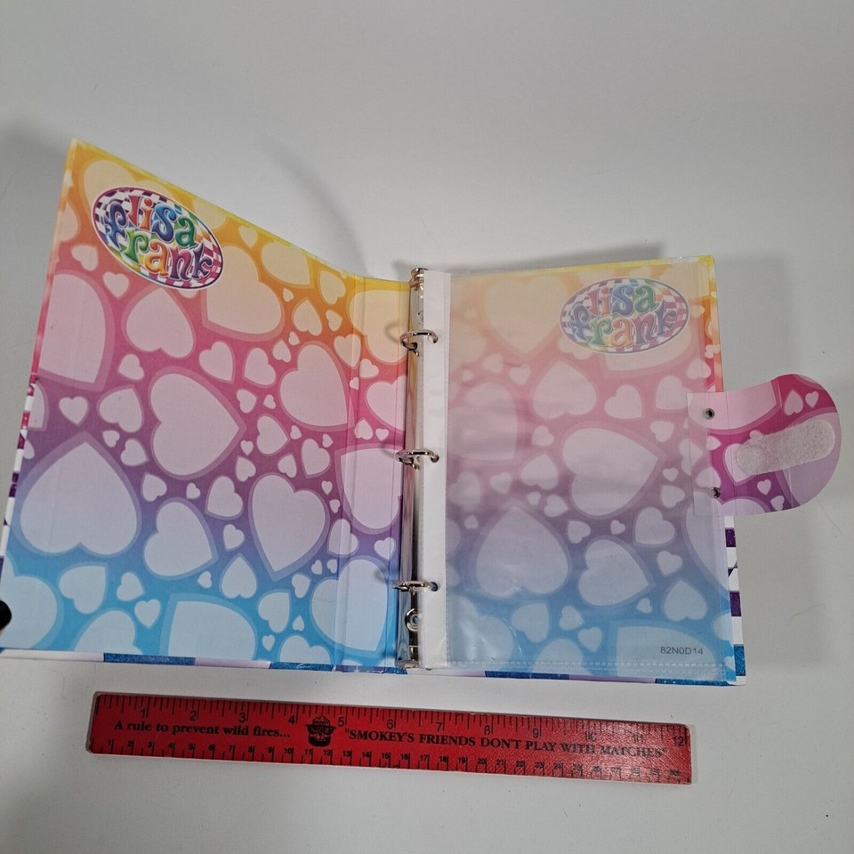 Lisa Frank Puppy Love Dogs Heart Rainbow 3 Ring Small 7" x 9.5" Journal ...
