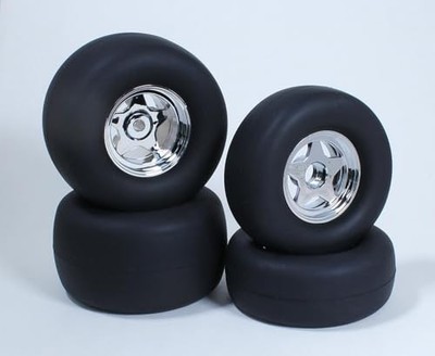 Spread World OPTION No.1 Silver Plated Wheels with Slick Tires (Full ...