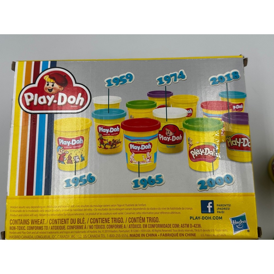 Play-Doh 12-Pack Classic Can Collection 1958-2018 w/ Shaping Tools ...