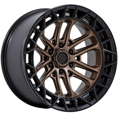 17x9 -12 Fuel 1PC FC874 Celsius 6x135 Bronze W/Matte Black Lip Wheels ...