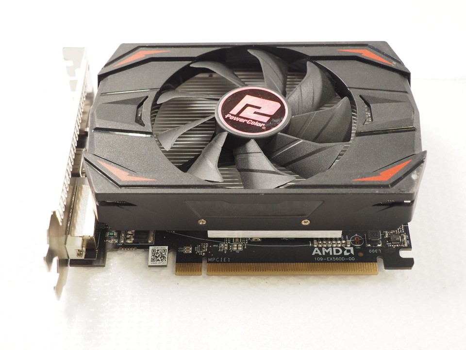 PowerColor AMD Radeon RX 550 AXRX 550 4GBD5-DH 4GB Red Dragon Graphics ...