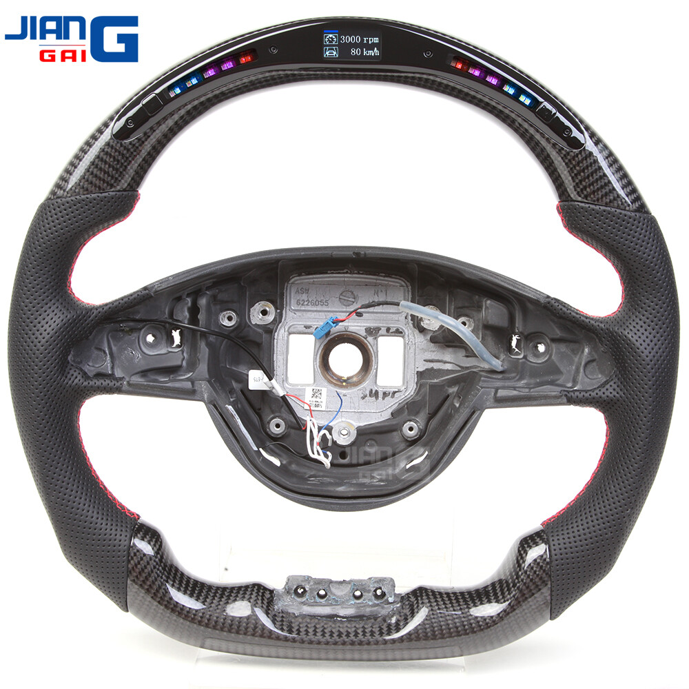 Carbon Fiber LED Steering Wheel for Mercedes-Benz AMG E63 S63 C63 A45 ...