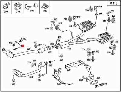 Genuine MERCEDES CL203 R171 S203 W164 W203 W251 Lambda sensor ...