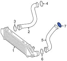 Turbo Intercooler Pipe Hose Seal For Mercedes A B C E Class CLA GLA ...
