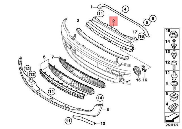 Genuine BMW OEM 51112751291 Grill Front for sale online | eBay