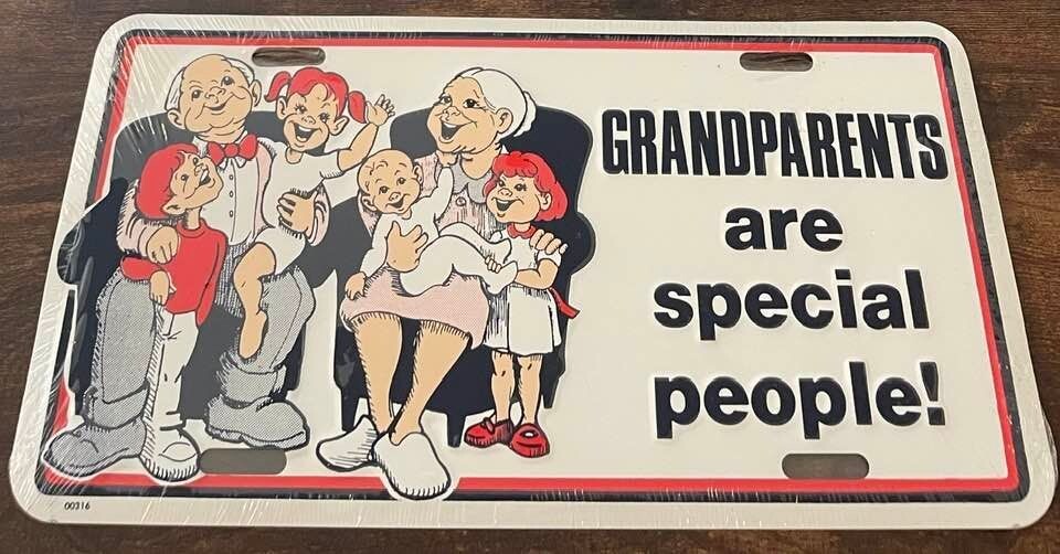 Grandparents Are Special People Booster License Plate New Old Stock | eBay