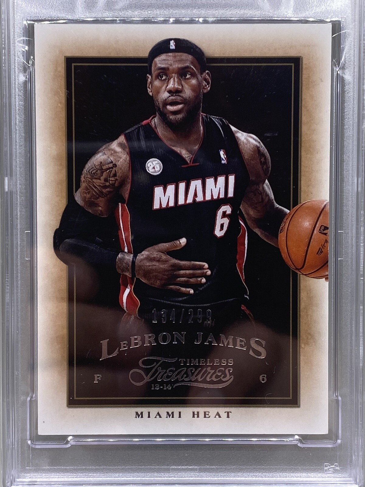 2013/14 PANINI TIMELESS TREASURES LEBRON JAMES (134/299) PSA 9 | eBay