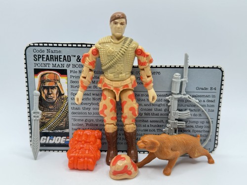 GI Joe 1988 Spearhead & Max 100% Complete Vintage Hasbro Figure With ...