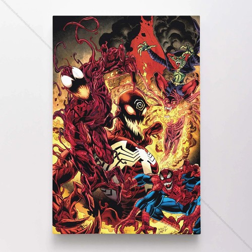 Carnage Poster Canvas Carnageized Absolute Marvel Comic Book Art Print ...